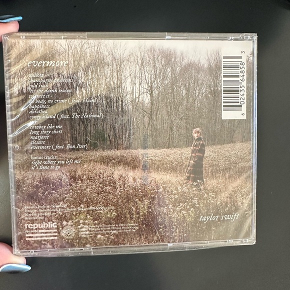 Media | Signed Taylor Swift Evermore Cd Authentic | Poshmark